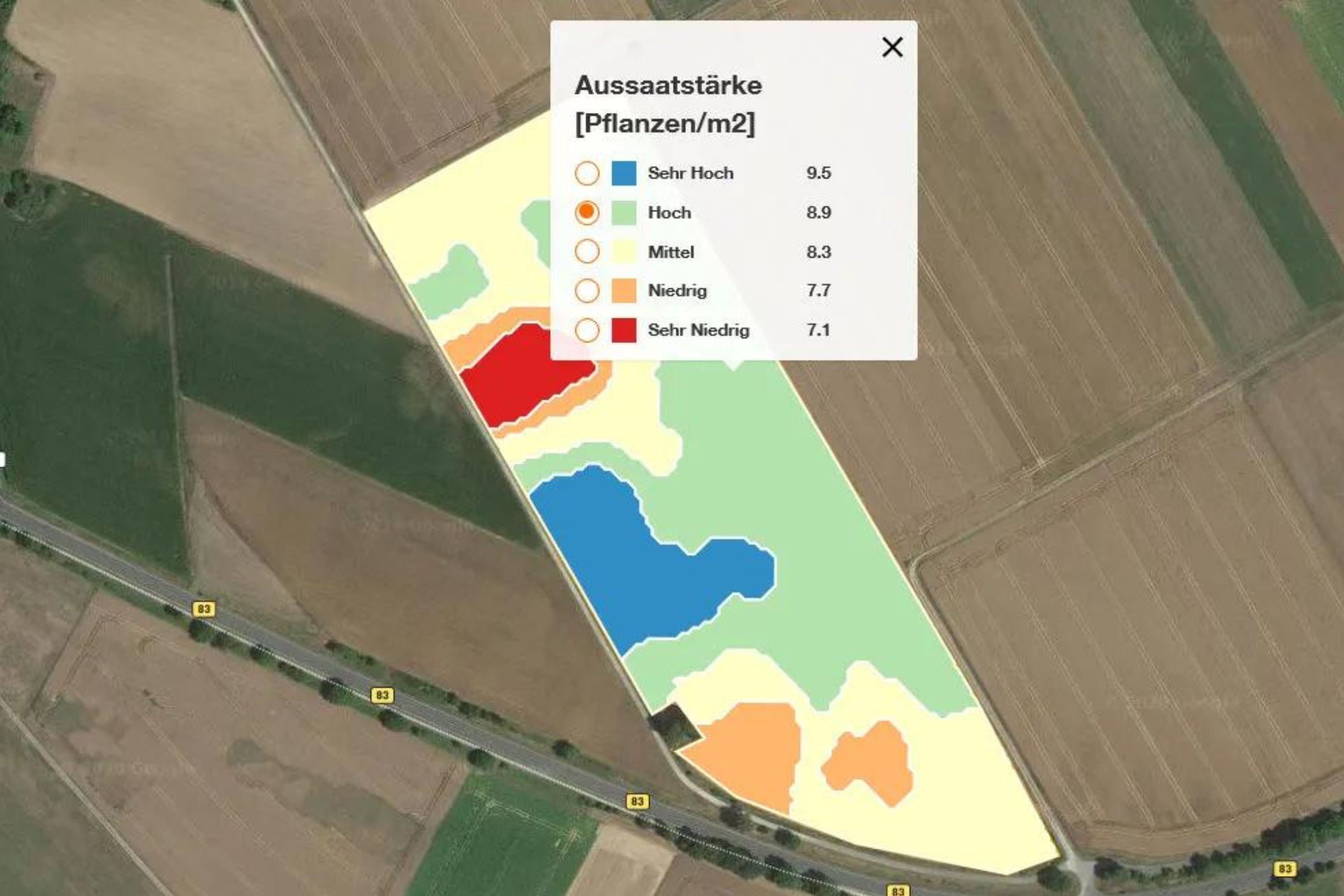 Interaktive Karten für die digitale Landwirtschaft